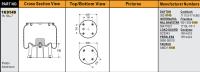 China Air Bellow 1R14-018 Rubber Air Suspension Truck Spare Parts Alloy Piston 11 10.5-17 A 365 Firestone for sale