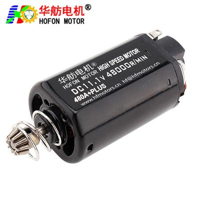 China Hofon HF480SA-11480 Short shaft 11.1V 48000RPM DC Carbon brush Motor for AEG airsoft for sale