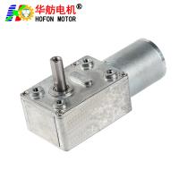 China Hofon 32mm large torque brushed reductor motor 12v DC micro Worm Gear Motor with Self-locking gearbo for sale