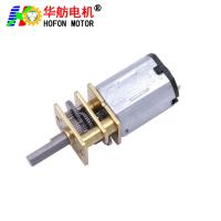 China Hofon 12 volt double shaft vacuum brushed reductor motor 12v dc micro gear motor with gearbox for sale