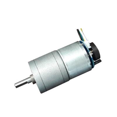 China Small DC Gear Motor Encoder 3V 6V 12V Robot 14RPM No Load Speed Stable Performance for sale