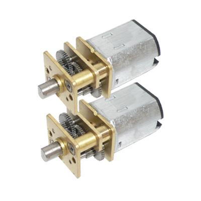 China Gearbox 5V 6V 12V Small High Torque DC Motor GM12-N10VA Low Noise For Door Lock for sale