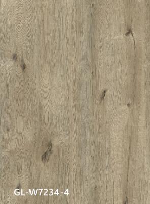 China GL-W7234-4 Anti Slip Fire Rigid SPC Flooring Plank Click Oak Stone PVC Vinyl Laminate for sale