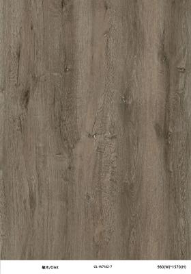 China GKBM GL-W7182-7 Rigid Stone Vinyl Composite SPC Flooring UV Unilin Click Oak for sale