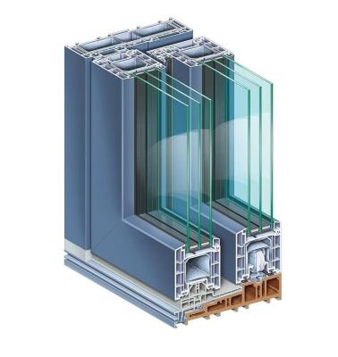 China DIMEX E195 Inowa High Air Tight Door System UPVC Profiles 2.8mm for sale