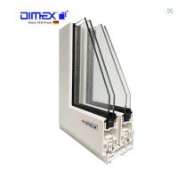 China 88mm Sliding Door Window White UPVC Profiles Profiles For DIMEX Edelweiss Series for sale