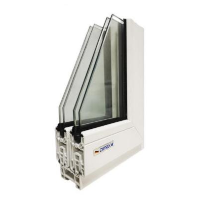 China High UV Sliding Windows And Doors UPVC Profiles Dimex L60 for sale