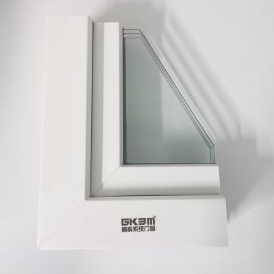 China GKBM 65 Extrusion UPVC Casement Window Profiles Single color for sale