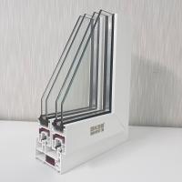 China GKBM 88 Extrusion UPVC Profiles For Sliding Window White for sale