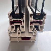 China GKBM 92 UPVC Sliding Window Profiles Four Chambers Heat Insulation for sale