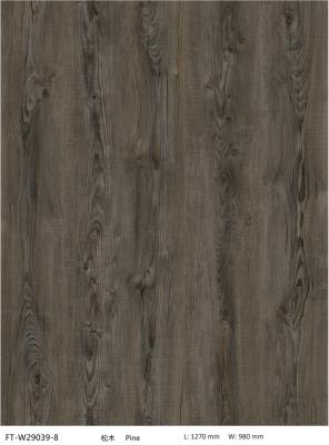 China GKBM FT-W19039-8 Eco-friendly Click Waterproof Fireproof Thin Pine Stone Polyvinyl Composite SPC Flooring for sale