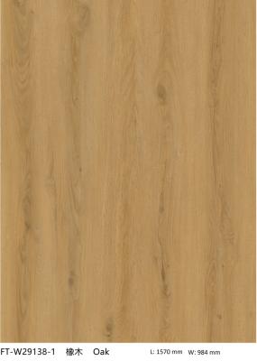 China GKBM FT-W29138-1 Anti-slip Wear Resistance Brown Jump Color Oak Wood Grain Stone Vinyl Composite Click SPC Flooring for sale