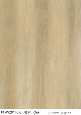 China GKBM FT-W29140-3 Eco-friendly Antibacterial Fireproof Unilin Click Light Brown Jump Color Oak Wood Grain SPC Flooring for sale