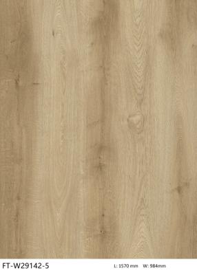 China GKBM FT-W29142-5 Eco-friendly Antibacterial Fireproof Unilin Click Light Brown Jump Color Oak Wood Grain SPC Flooring for sale