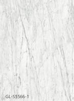 China 5mm Biodegradable Marble Style Vinyl Flooring Flame Retardant Anti Shock Grayish White GKBM Greenpy GL-S5566-1 for sale