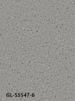 China Impact Resistant Grey Granite Vinyl Flooring 0.3mm Eco Friendly Anti Slip GKBM Greenpy GL-S5547-6 for sale
