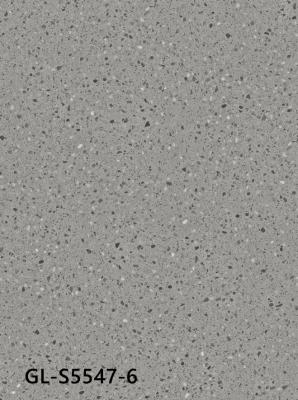 China Impact Resistant Grey Granite Vinyl Flooring 0.3mm Eco Friendly Anti Slip GKBM Greenpy GL-S5547-6 for sale