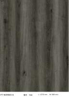 China GKBM FT-W29045-6 Eco-friendly Click Waterproof Fire Retardant Thin Black Gray Oak Stone Polyvinyl Composite SPC Flooring for sale