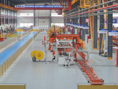 China Adjustable Flexibility C Purlin Electric Palletizing Machine with 2000kg Capacity and PLC Control System for sale
