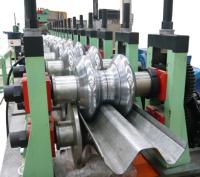 China Automatic W Beam Crash Barrier Machine 1.0-3.0mm Thickness 10-30 m/min Speed Roll Forming System for sale