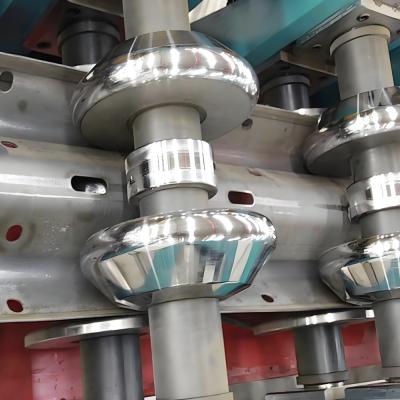 China 25mm-63.5mm Highway Guardrail Forming Machine with 7.5KW Motor and 10-30 m/min Processing Speed for sale
