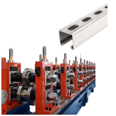 China Automatic Roll Forming Machine for PV Mounting C-Strut Channels 100-600mm Width 500-6000mm Length for sale