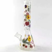 China OEM Glass Beaker Bong 11 Inch Water Pipe 14mm Joint 5mm Thick for sale