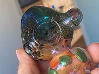 China 5 Inch Heavy Solid Borosilicate Glass Hand Pipe for Tobacco Smoking for sale