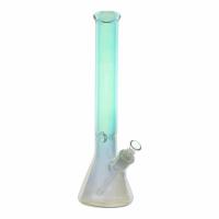 China 16 Inch Borosilicate Glass Water Bong Beaker Hookah Pipe 8 Inch Size Hand Blown for sale
