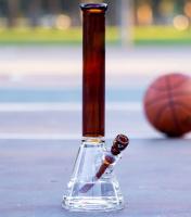 China 10 Inch Glass Water Pipe Bong with Tree Percolator 14mm Bowl Ice Catcher 4mm Thick for sale