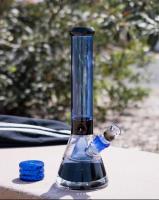 China 10 Inch Glass Water Pipe Bong with Tree Percolator 14mm Bowl Ice Catcher 4mm Thick for sale