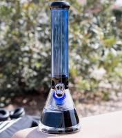 China 24 Inch Glass Hookah Water Pipe Bong with Ice Catcher Borosilicate Glass 18.8mm Joint for sale