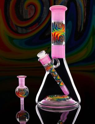 China 13 Inch Glass Water Pipe Bong Heavy Handmade Thick 4mm Hookah 14mm Bowl for sale