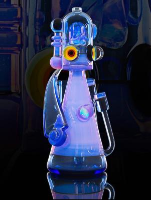 China 14 Inch 7mm Thick Glass Beaker Bong Water Pipe for Tobacco Smoking with 14mm Joint for sale