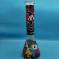 China 8 Inch Borosilicate Glass Hookah Water Pipe Beaker Bubbler with Ice Catcher for sale