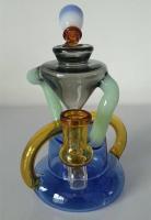 China 10 Inch Glass Water Pipe Beaker Downstem Dab Oil Rig with 14mm Bowl Slide 22cm for sale