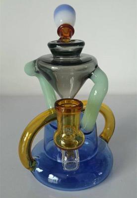 China 10 Inch Glass Water Pipe Beaker Downstem Dab Oil Rig with 14mm Bowl Slide 22cm for sale