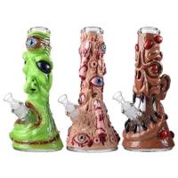 China 7 Inch Borosilicate Glass Water Pipe Bong with Percolator 4mm Thick for sale