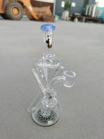 China 11 Inch Borosilicate Glass Hookah Water Bong with Percolator and Bowl 21mm Joint for sale