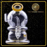 China 5 Inch Borosilicate Glass Water Bong Mini Hookah Pipe 21mm Joint for Tobacco for sale