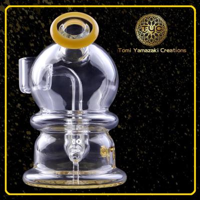 China 5 Inch Borosilicate Glass Water Bong Mini Hookah Pipe 21mm Joint for Tobacco for sale