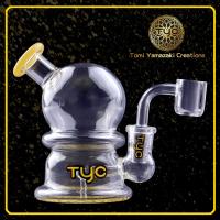 China 5 Inch Borosilicate Glass Water Bong Mini Hookah Pipe 21mm Joint for Tobacco for sale