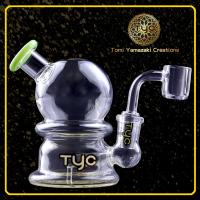China 5 Inch Borosilicate Glass Water Bong Mini Hookah Pipe 21mm Joint for Tobacco for sale