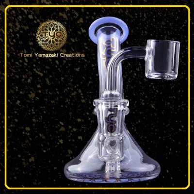 China 10 Inch Borosilicate Glass Water Pipe Hookah Bong Flat Base 7mm Thick Tobacco Mushroom for sale