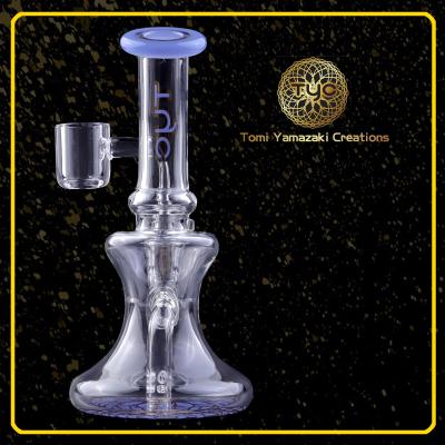 China 14 Inch Glass Smoking Pipe Big Recycle With Percolator for sale