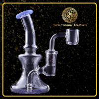 China 14 Inch Glass Smoking Pipe Big Recycle With Percolator for sale