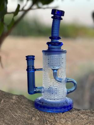 China 7 Inch 6 Tree Arm Percolator Glass Bong Water Pipe for Dry Herb Smoking 18mm Joint for sale