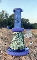 China 7 Inch 6 Tree Arm Percolator Glass Bong Water Pipe for Dry Herb Smoking 18mm Joint for sale