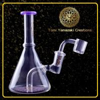China 7 Inch Borosilicate Glass Bong with Matrix Percolator 14mm Joint for Tobacco for sale