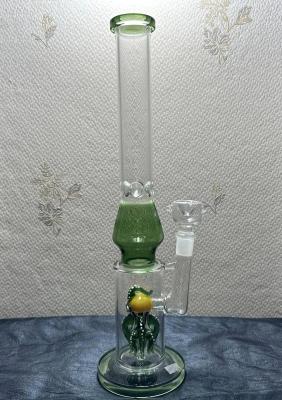 China 15 Inch Borosilicate Glass Bong 14mm Joint Heavy Duty Hookah Water Pipe 4mm Thick for sale